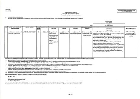 Administrative Assistant Iii Computer Operator I Cm