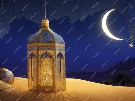 Premium Photo Islamic Ramadan Mubarak Gold Template
