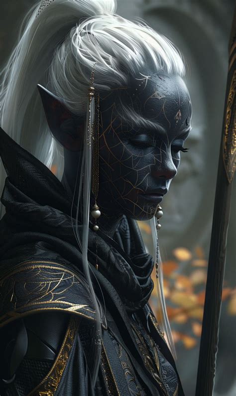 Drow Priestess Dark Elf Fantasy Art Warrior Dark Fantasy