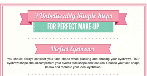 9 Unbelievably Simple Steps For Perfect Makeup [infographic] Mom Does