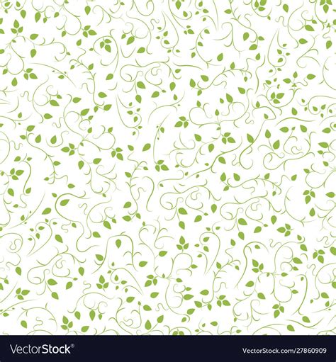 Curve Seamless Floral Pattern Abstract Royalty Free Vector