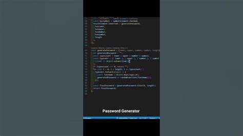 Password Generator Using Html Css Js Coder Project Htmlproject Viral Codewithharry Youtube