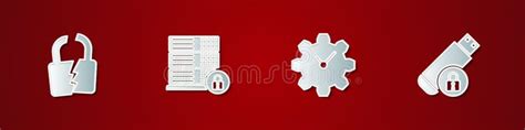 Set Broken Or Cracked Lock Server Security With Time Management And