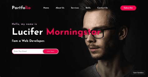 Webpage Codesandbox