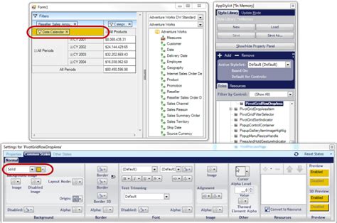 Styling Winpivotgrid Infragistics Windows Forms™ Help