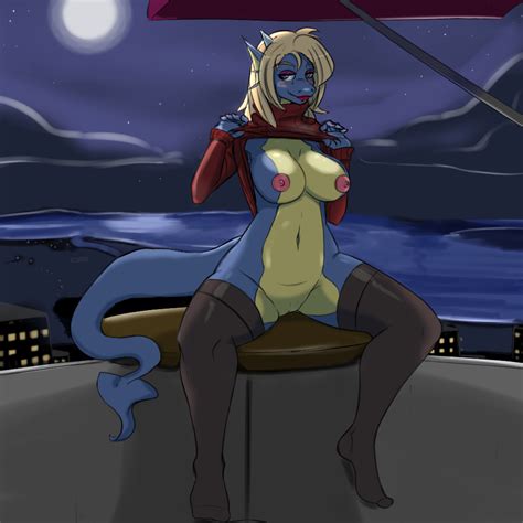 Rule 34 Anthro Big Breasts Blonde Hair Blush Bottomless Breasts City Dragon Dragoness Exposed