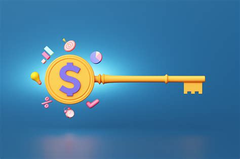 핵심 개념의 형태로 달러 동전 목표 성공 투자 경제 전략 금융 사업 이익 및 예산 백분율 시계 파란색 배경 개체 클리핑 패스 3d 그림입니다 경영자에 대한 스톡 사진 및