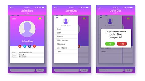 모바일 애플 리 케이 션 응답 비즈니스 웹사이트 또는 응용 프로그램에 대 한 gui 디자인의 ui 설정 합니다 페이지의 프로필