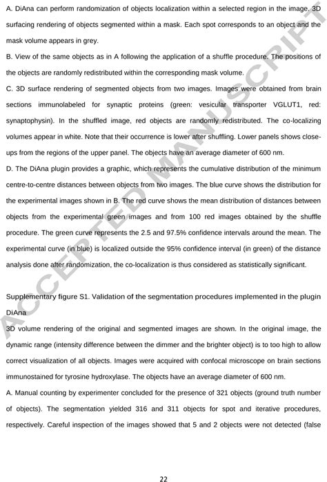 Open Access Diana An Imagej Tool For Object Based 3d Co Localization