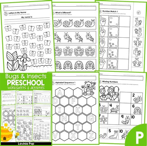 Bug Math Worksheets Fun Learning Free Color By Number Bug Worksheets