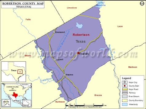 Robertson County Map Map Of Robertson County Texas