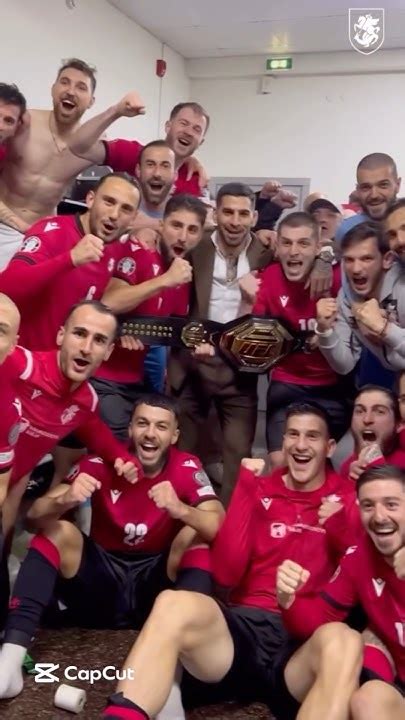 Topuria და ჩვენი ნაკრების ბიჭები ️🇬🇪💪🏻⚽️ Ufc Football Footballshorts Ufcfighter Iliatopuria