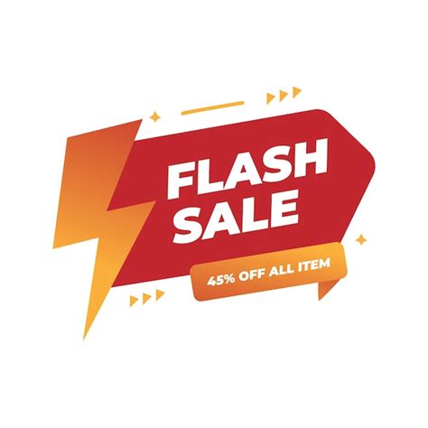 Premium Vector Flash Sale Icon For Quick Promotion
