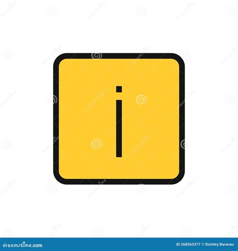 Info Line Icon Isolated On White Background Black Flat Thin Icon On Modern Outline Style