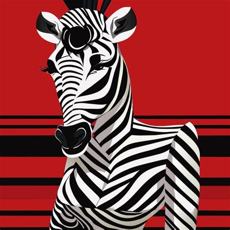 Premium Vector Zebra Elegant Outfit Picasso Style