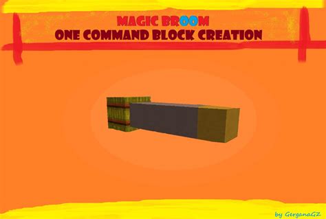 [one Command Creation] Magic Witch Broom By Gerganagz Minecraft Map