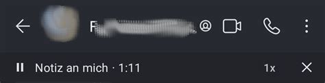 playing own audiomessages always shows not to myself in the upper