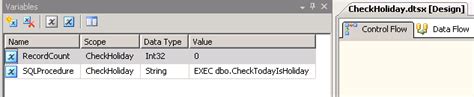 Ssis How Can I Stop A Package Execution Based On A Stored Procedure