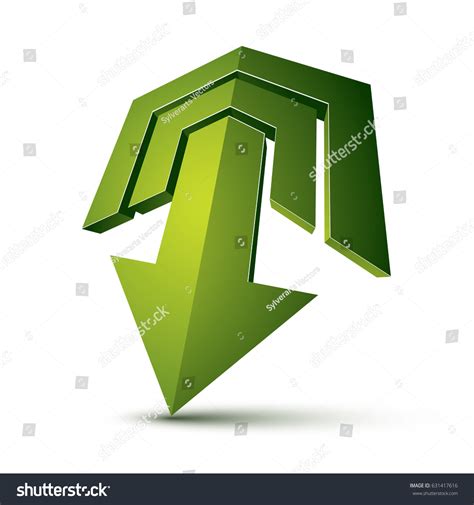 3d Abstract Symbol Arrow Business Development Stock Vector Royalty Free 631417616 Shutterstock