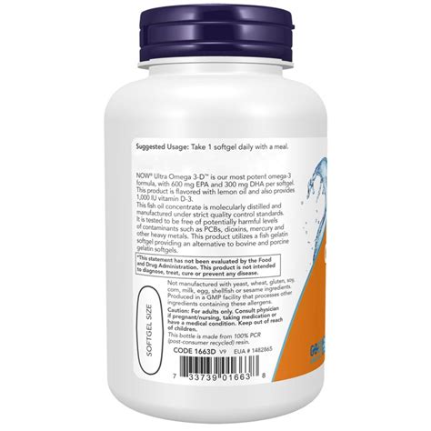 Now Foods, Ultra Omega 3-D™ 1 kg - Shop Apotheke