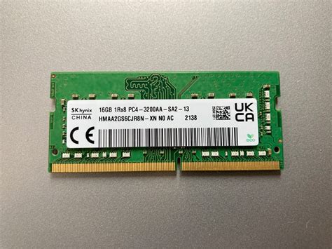 Sk Hynix Ddr4 3200 16gb Ram Pc4 25600 Laptop Notebook Sodimm So Dimm 電腦＆科技 電腦周邊及配件 電腦周邊產品