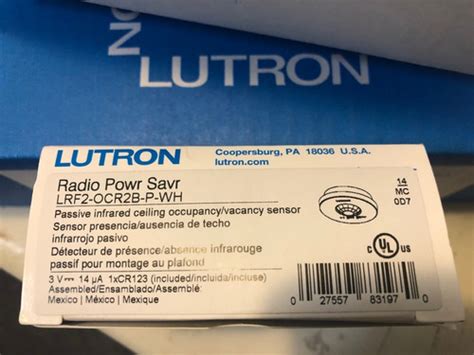 Lutron Sensor Lrf2 Ocr2b P Wh Ceiling Occupancy Frete Grátis