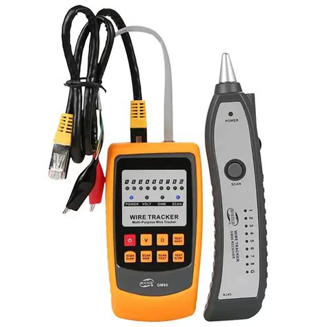 Gm60 Network Cable Tester Line Finder RJ45 RJ11 LED Wire Tracker Detector Digital Telephone