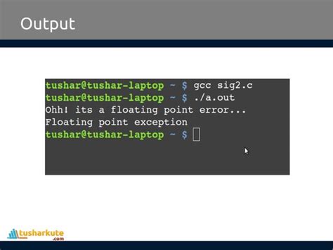 signal handling in linux