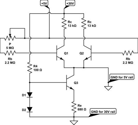 Current Measurement Differential Amplifier BJT Experimenting Electrical Engineering Stack