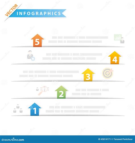 Colorful Vector Design For Workflow Layout Stock Vector Illustration Of Flow Chart 45814171