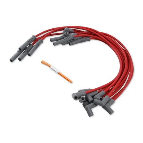 Msd 31329 85mm Spark Plug Wires Set Small Block Ford Hei Cap