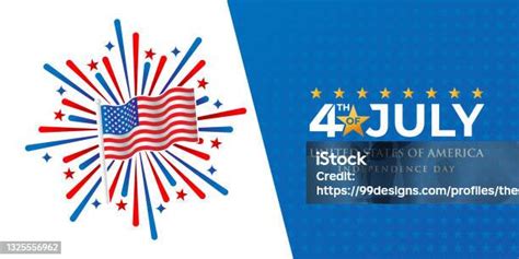 미국 독립기념일 7월 4일 미국 배너 배경 벡터 일러스트레이션 미국 국기 벡터 디자인과 함께 7 월 4 일 미국의 독립 기념일 7월에 대한 스톡 벡터 아트 및 기타 이미지