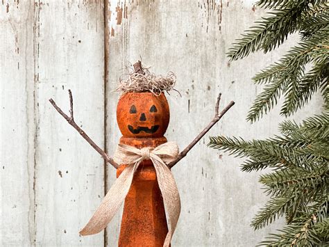 Diy Primitive Pumpkin Doll The Shabby Tree
