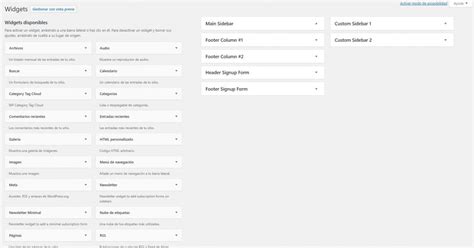 cómo añadir widgets a tu web en wordpress dinahosting