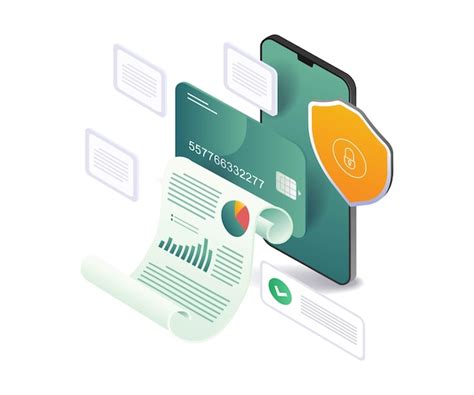 Premium Vector Analysis Of Payment Security Data Via Smartphone