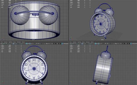 analog alarm clock 3d model by alenfsl
