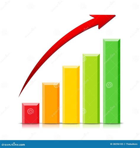 Growing Graph Stock Vector Illustration Of Gain Achievement 38296105