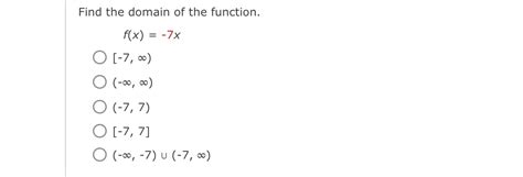 Solved Find The Domain Of The