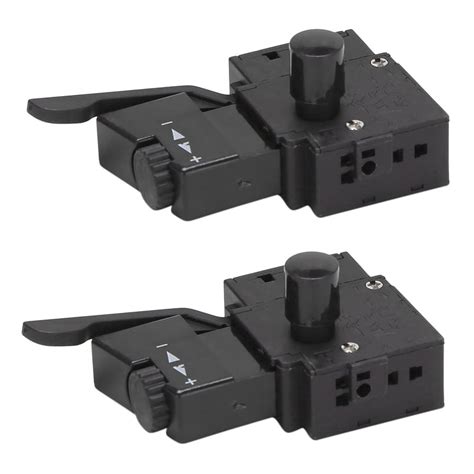 2X FA2 6 1BEK SPST Lock On Trigger Button Switch Black Walmart Com
