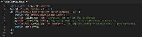 WebDriverIO Handling Text Area And Text Box Fields QAFox