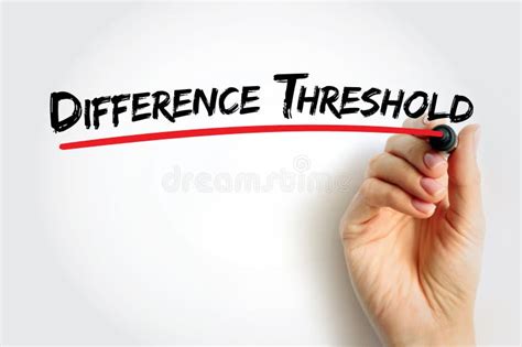 Difference Threshold Is The Minimum Difference In The Intensity Of Two Stimuli Necessary To