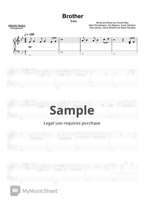 Kodaline Brother 악보 By Atlantic Notes