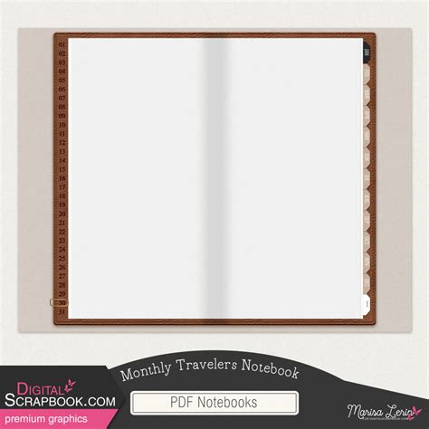 Monthly Pdf Notebooks Kit By Marisa Lerin Graphics Kit