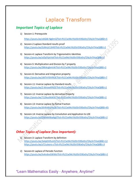 bsc nautical science sem 2 maths pdf laplace transform