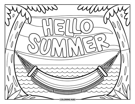 110 Dibujos De ¡hola Verano Para Colorear Para Niños Y Adultos Gratis