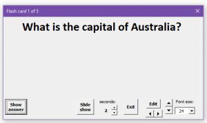 Create Flash Cards In Excel With Flash Card Assistant