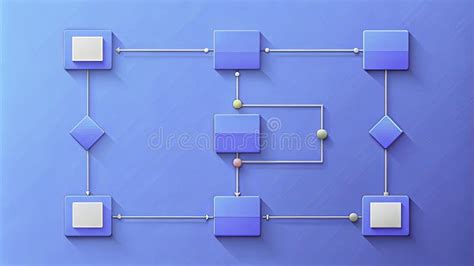 Modern Blue Flat Design Process Flow Diagram Template Streamline Your Business Workflow With An