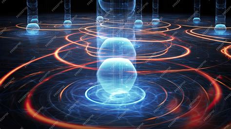 Premium Ai Image Quantum Entanglements Role In Teleportation Enabling Instant Quantum