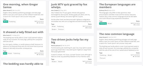Navigation Displaying Lots Of Blog Articles User Experience Stack Exchange
