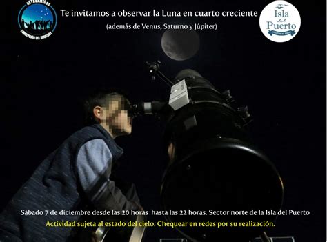 Astroamigos Jornada De Observación De La Luna En Cuarto Creciente